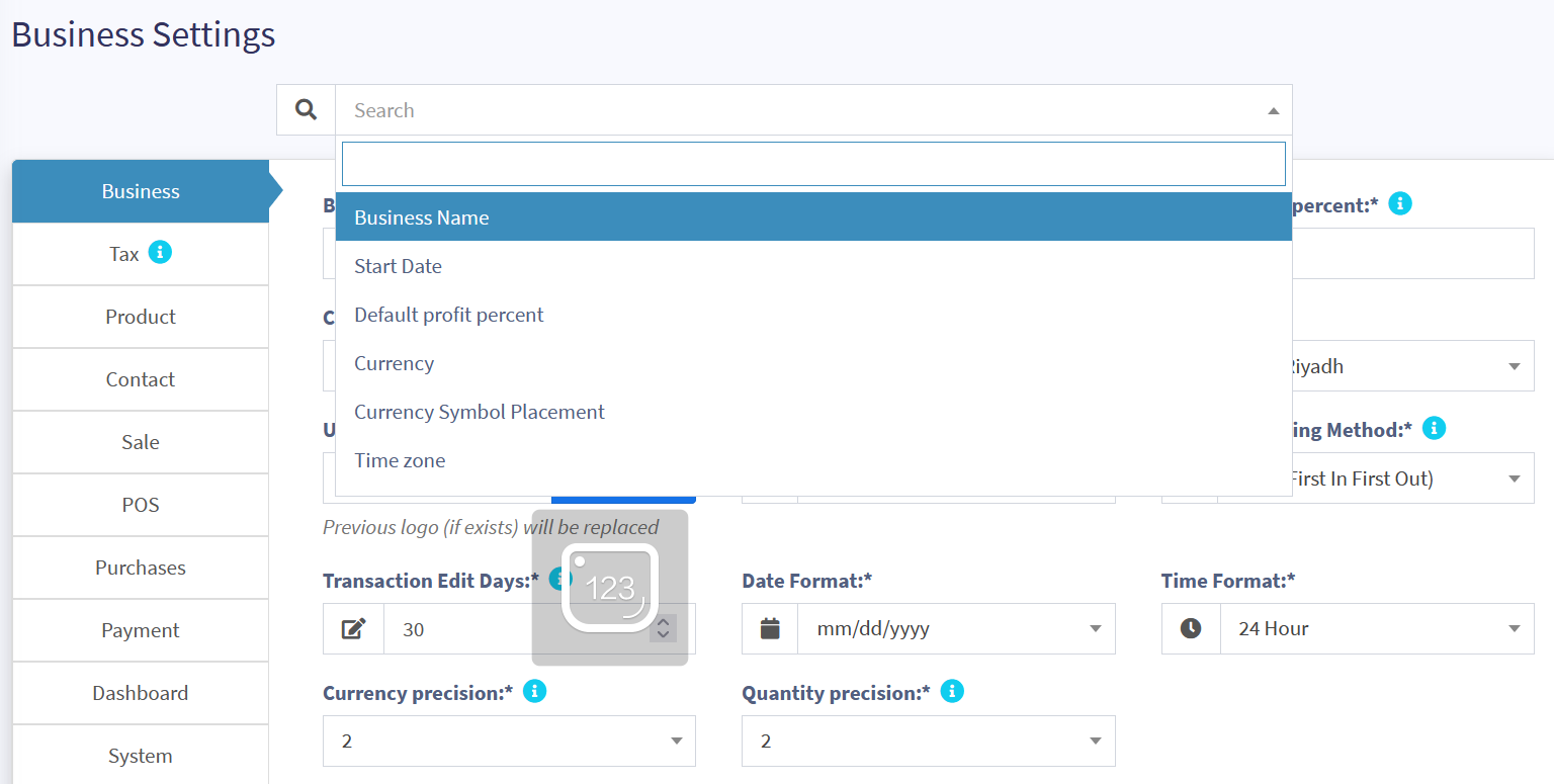 How to Search in Settings? - Power POS